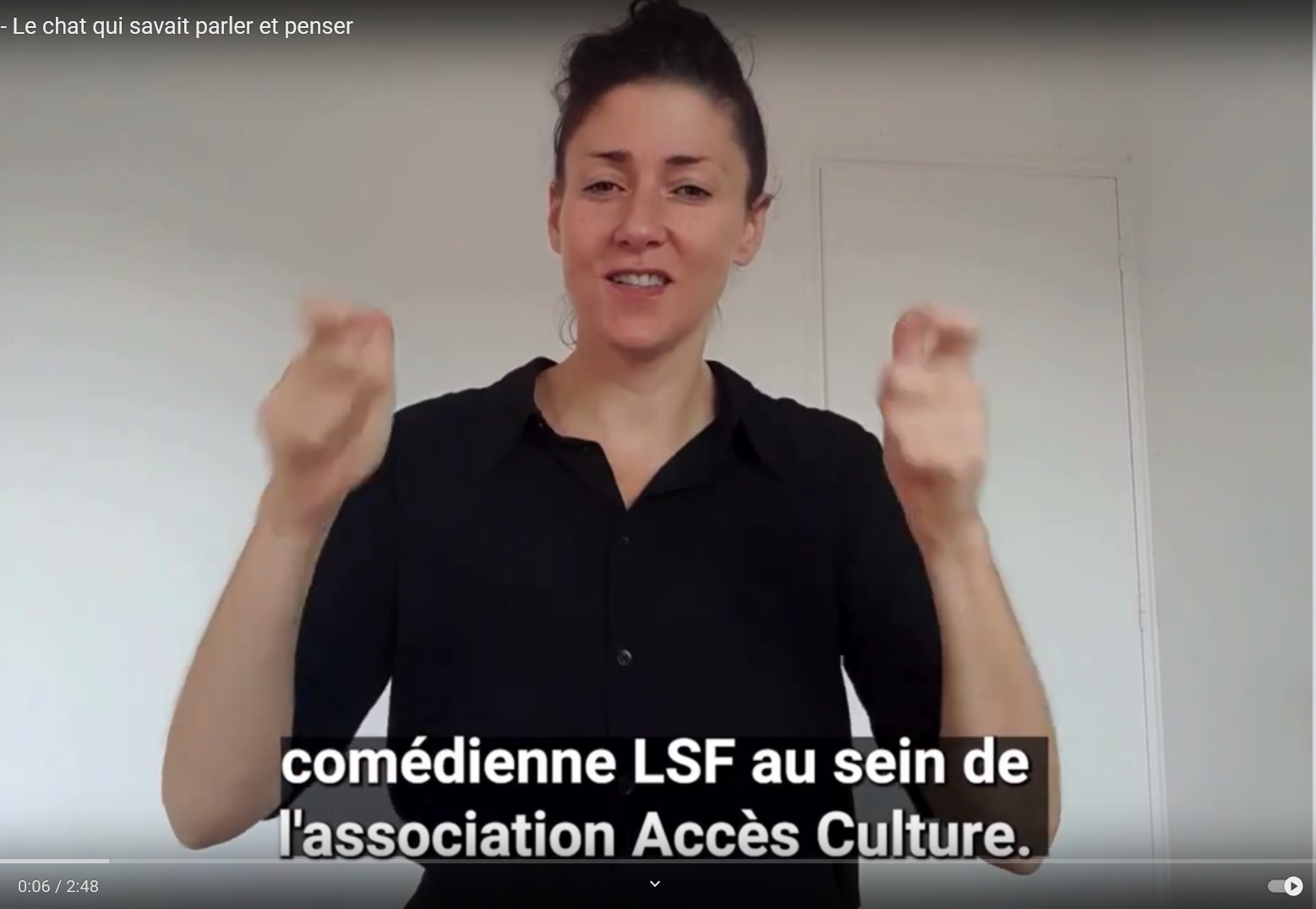 Teaser vidéo LSF de "Un chat botté" - Les Passerelles - Communauté d'agglomération Paris ...